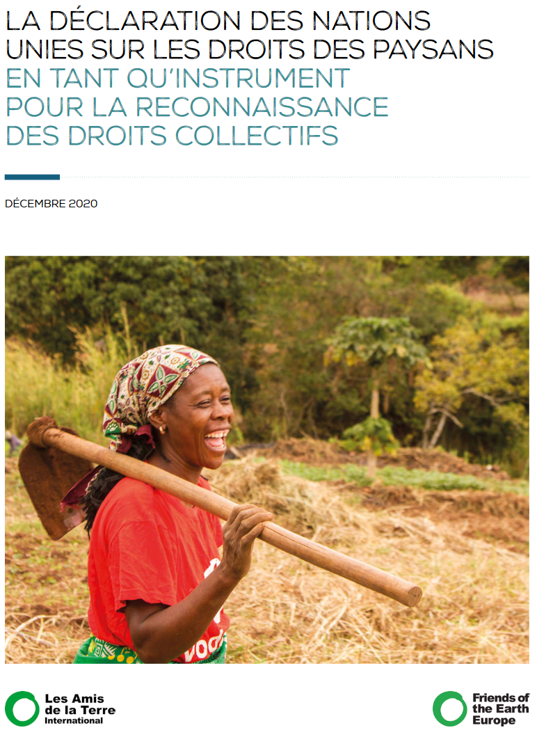 La Déclaration des Nations Unies sur les droits des paysans en tant qu’instrument pour la ...